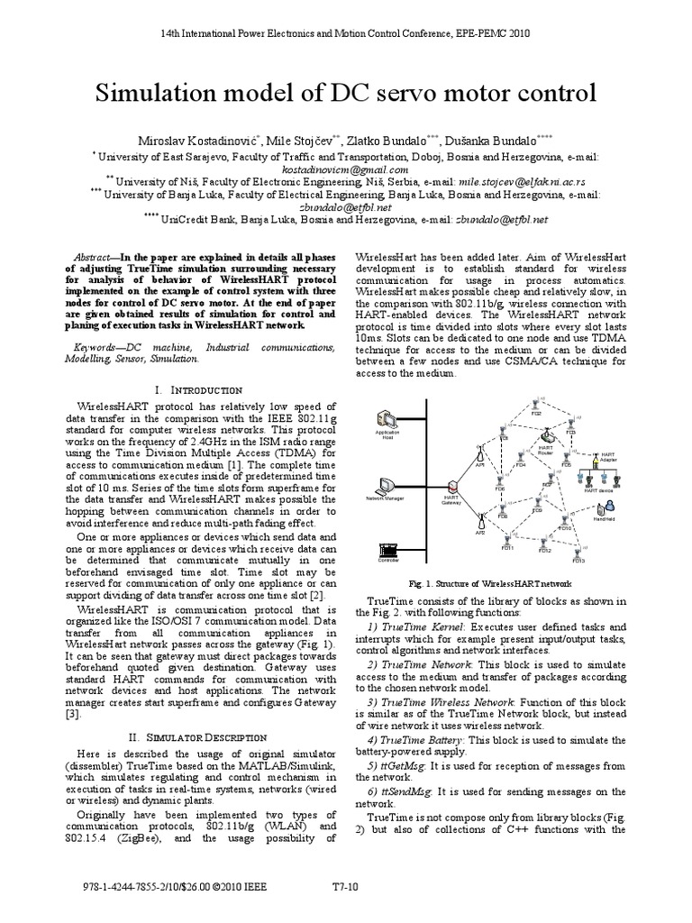 2-Simulation Model of DC Servo Motor Control | PDF | Computer Network | Key (Cryptography)