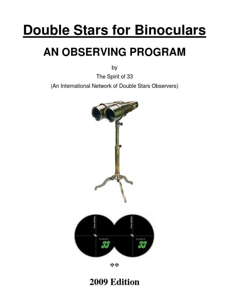 Binocular Double Star Observing Guide | PDF | Scientific Observation ...
