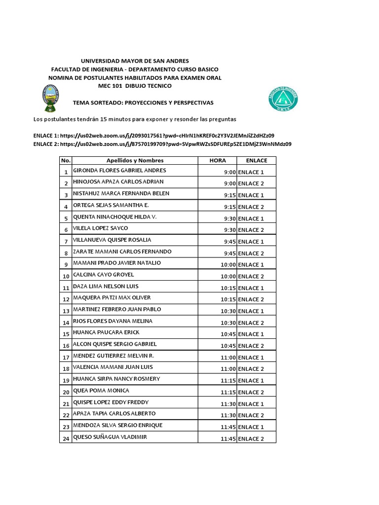 Mec 101 2022 Aux Rol Examen Oral | PDF