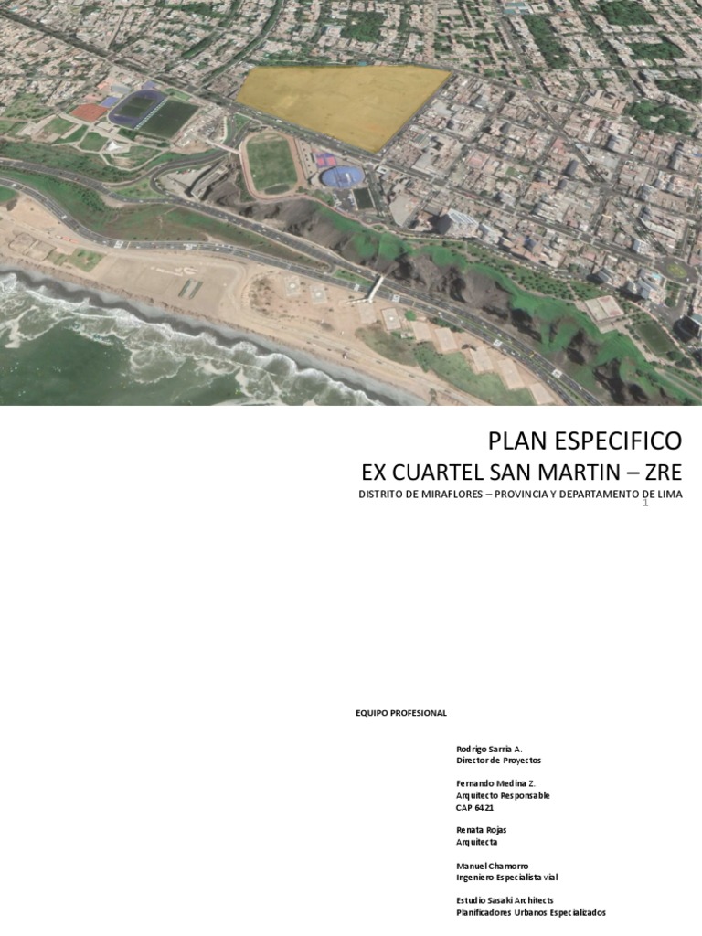 Plan Especifico Espacio Lima | PDF | Planificación urbana | Ciudad