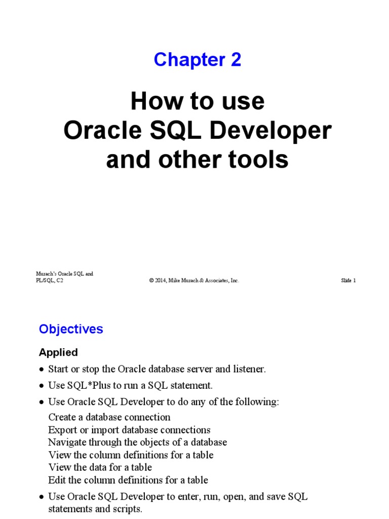 Chapter 2 | PDF | Pl/Sql | Databases