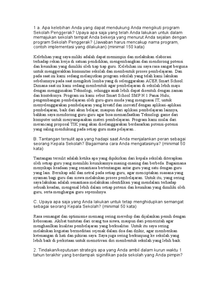 Esai | PDF | Karier & Perkembangan