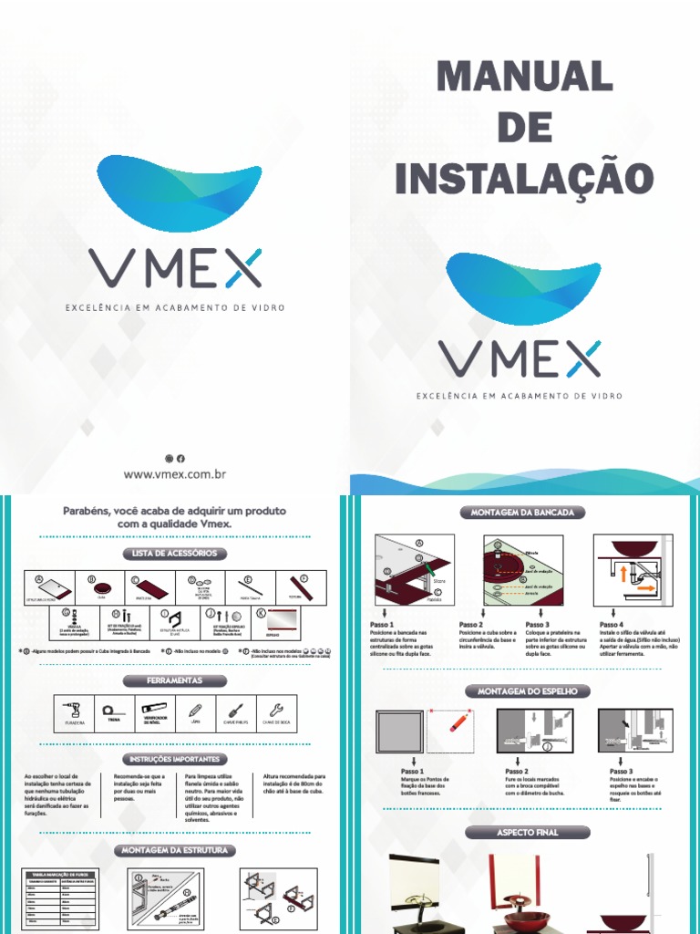 Manual de Montagem Gabinete VMEX | PDF | Parafuso | Equipamento