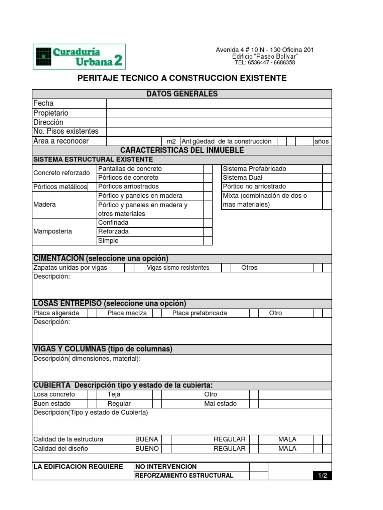 Peritaje | PDF | Fundación (Ingeniería) | Hormigón