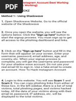 How To Hack Facebook Account | PDF