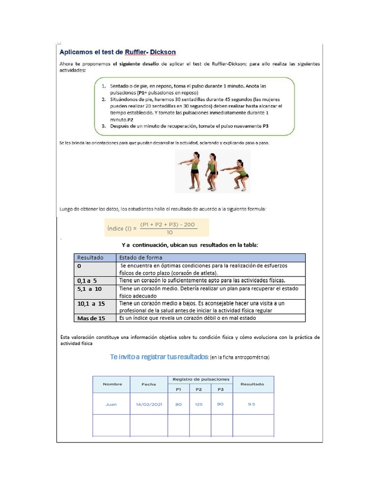 Test de Ruffier | PDF