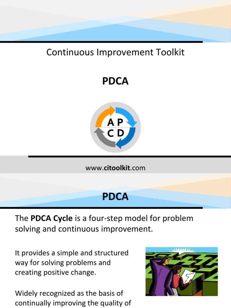 Continuous Improvement Toolkit PDCA | PDF | Science | Business