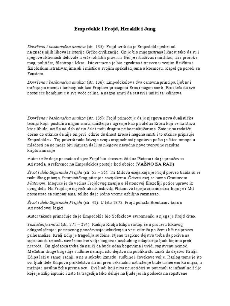 Empedokle I Frojd | PDF