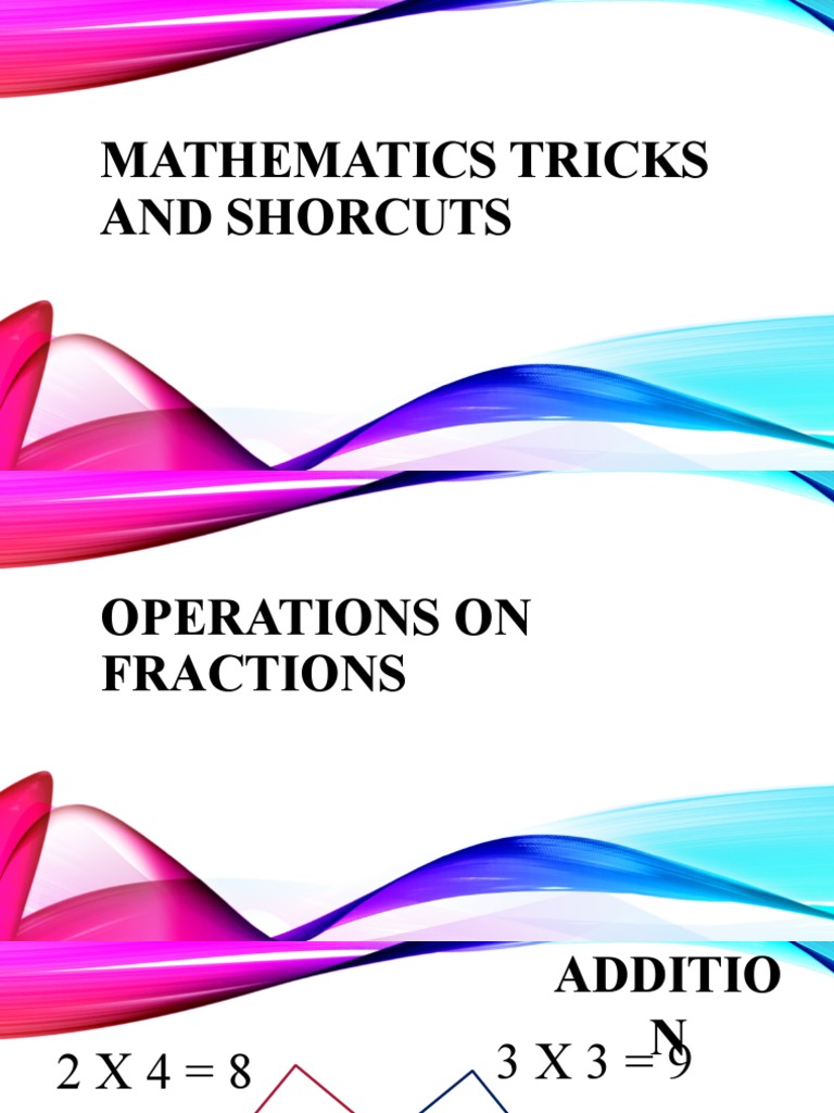 Mathematics Tricks and Shorcuts | PDF