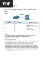 1.1.7 Lab - Basic Switch Configuration - ILM | PDF | Conmutador de red | Dirección IP