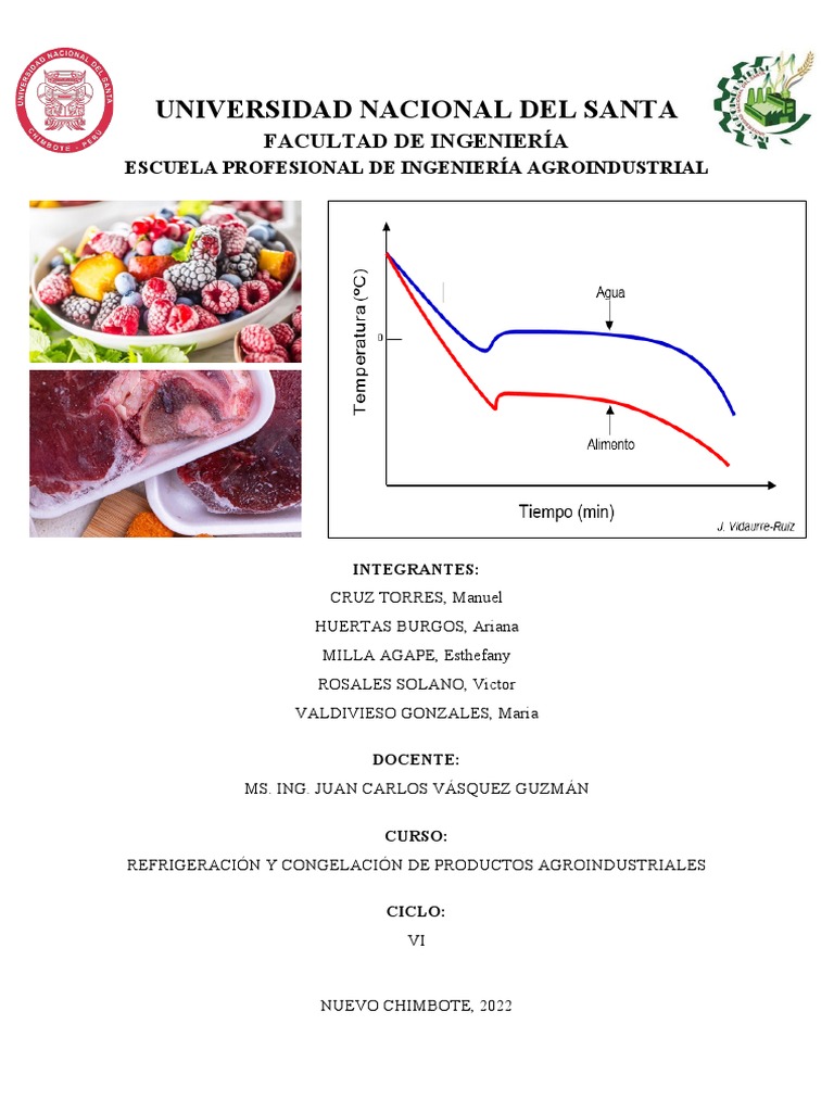 Curvas de Congelación de Alimentos | PDF | Alimentos | Conservación de ...