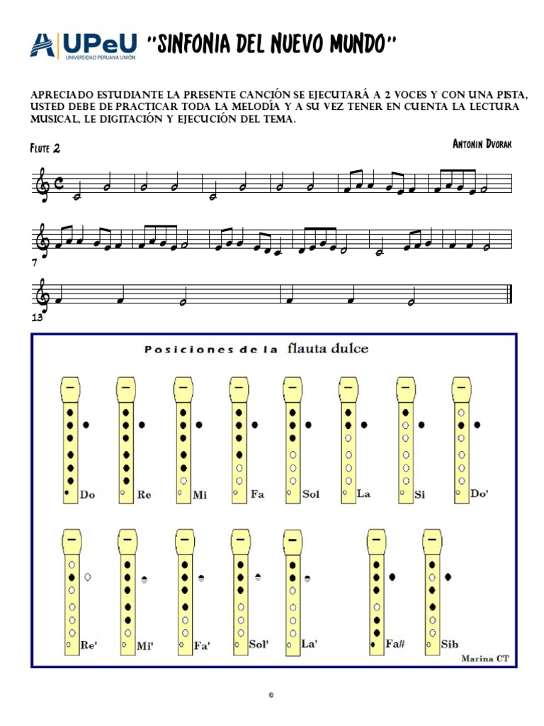 Flauta 2 - Sinfonia Del Nuevo Mundo | PDF