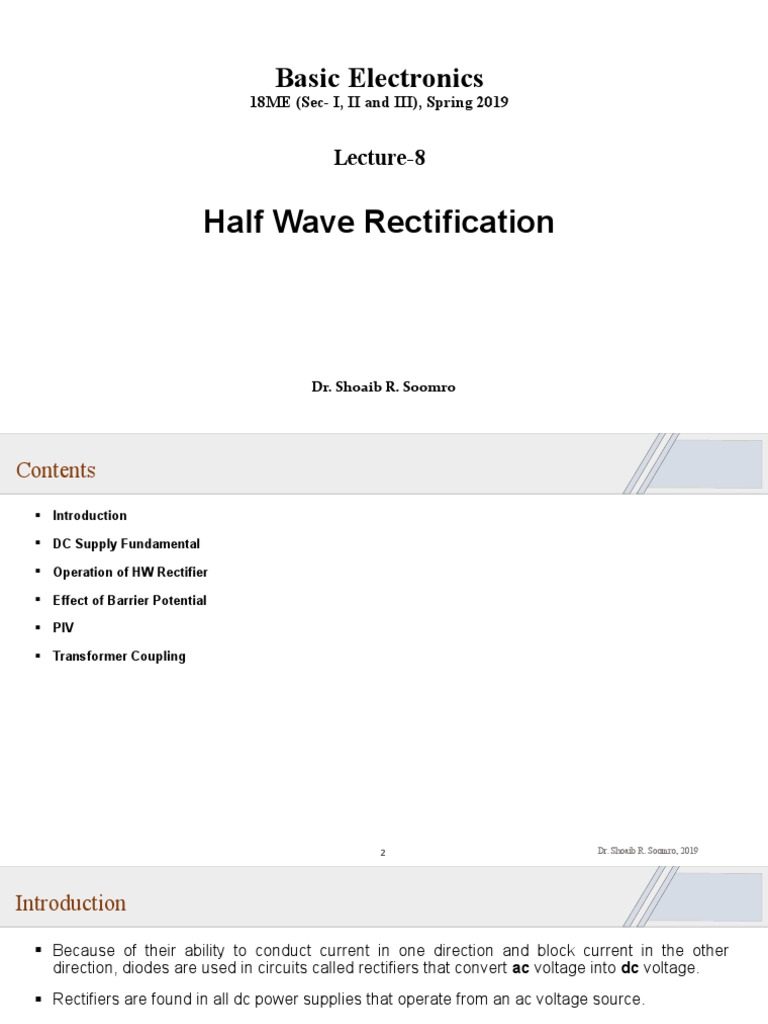 7 - HW Rectification | PDF | Rectifier | Power Supply
