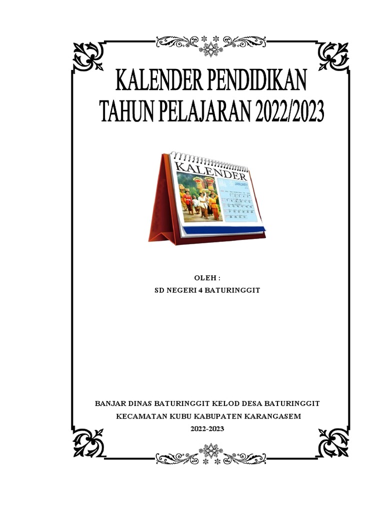 SK Kelender Pendidikan 22 - 23 | PDF