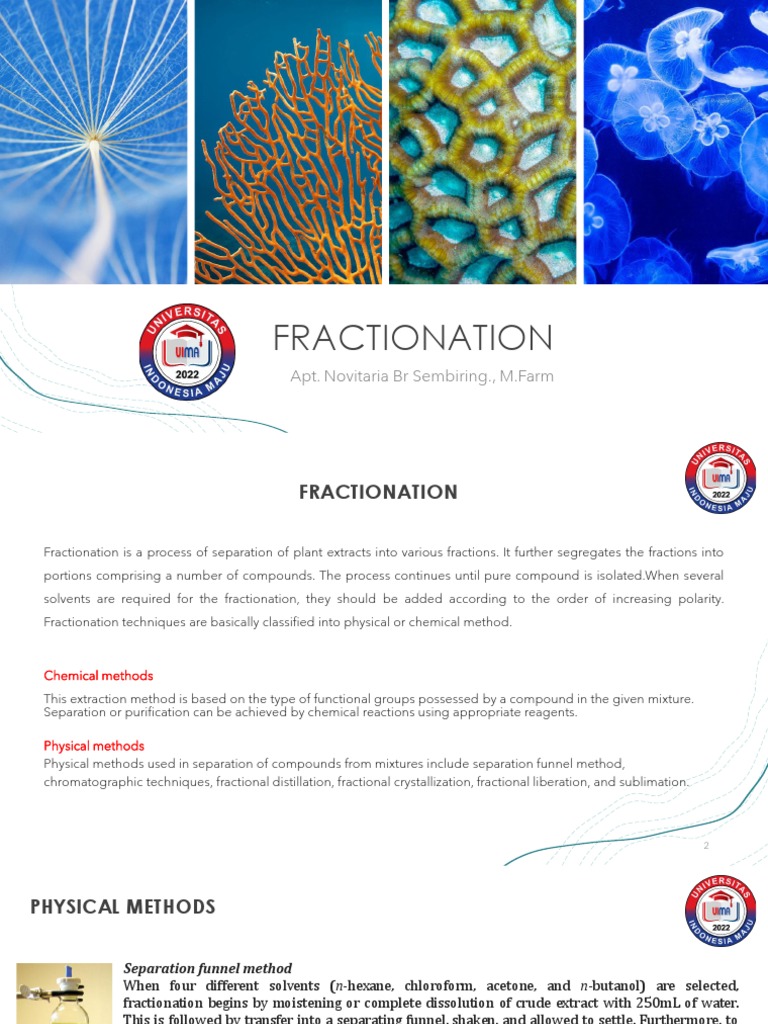 Fractionation | Download Free PDF | Chromatography | High Performance ...