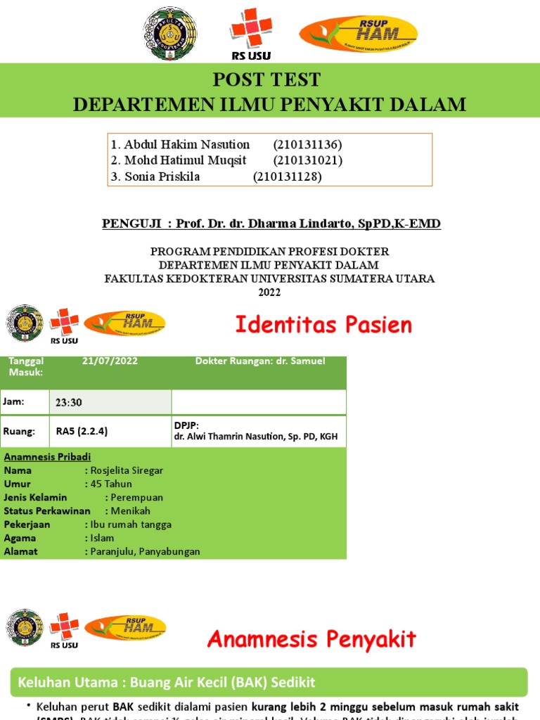 Post Test IPD Dengan Prof | PDF