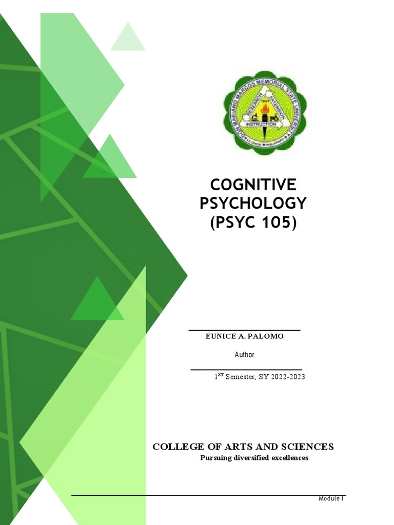 Module 1 Cog Psy | PDF | Perception | Cognitive Psychology