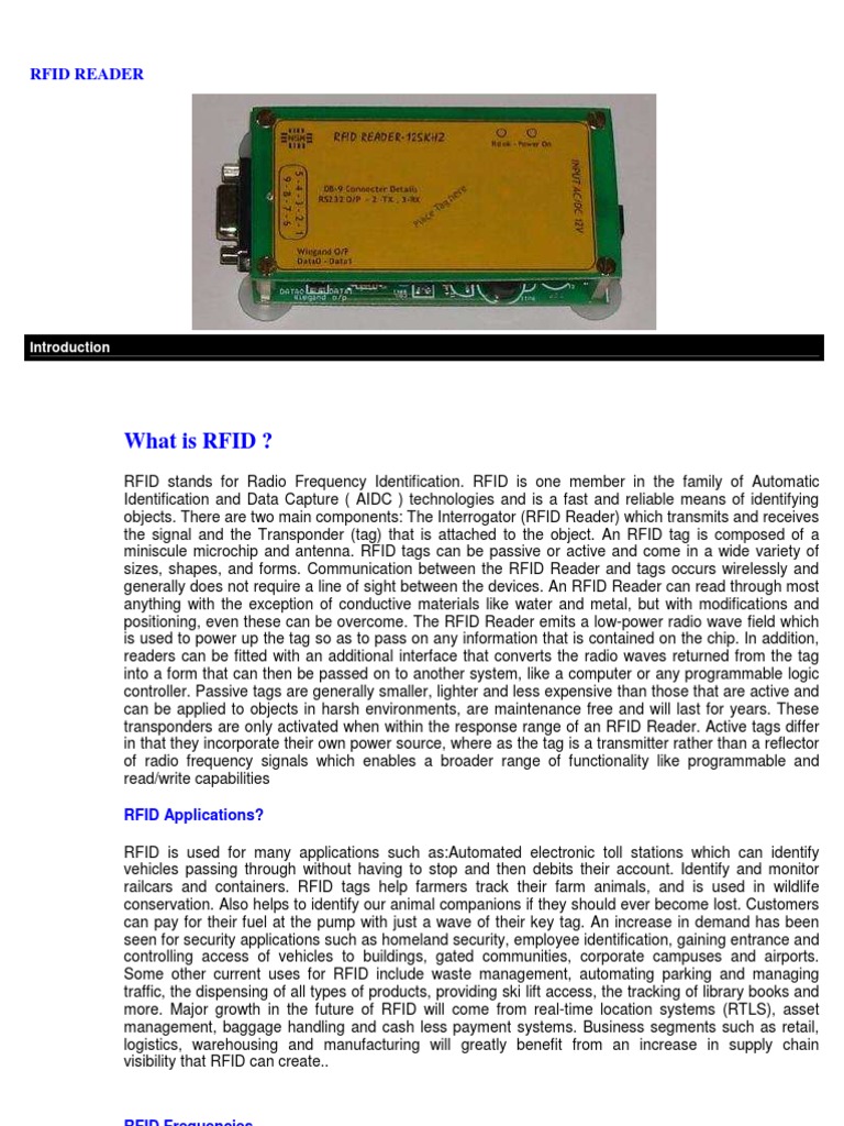 Rfid Edk Kit | PDF