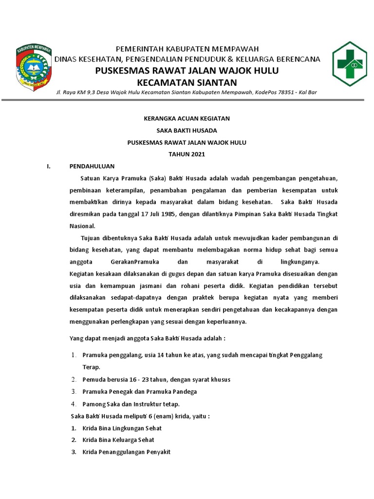 Kak Saka Bkti Husada 2021 | PDF | Pengembangan Diri | Kesehatan Holistik