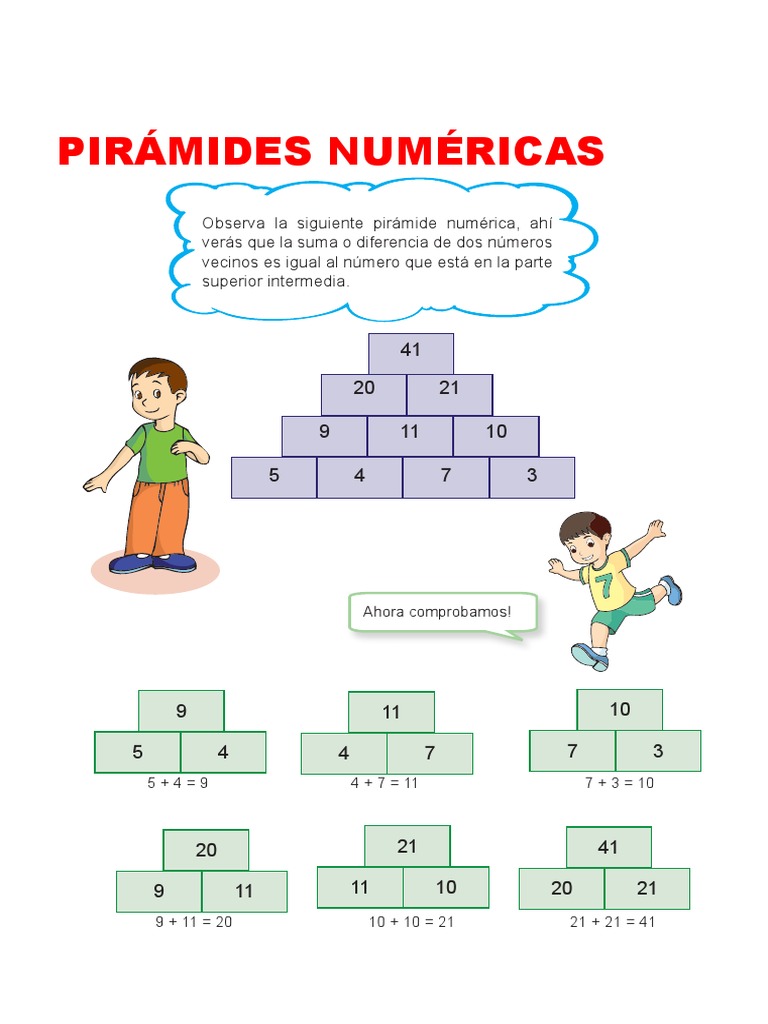 Piramides Numericas para Tercer Grado de Primaria | PDF