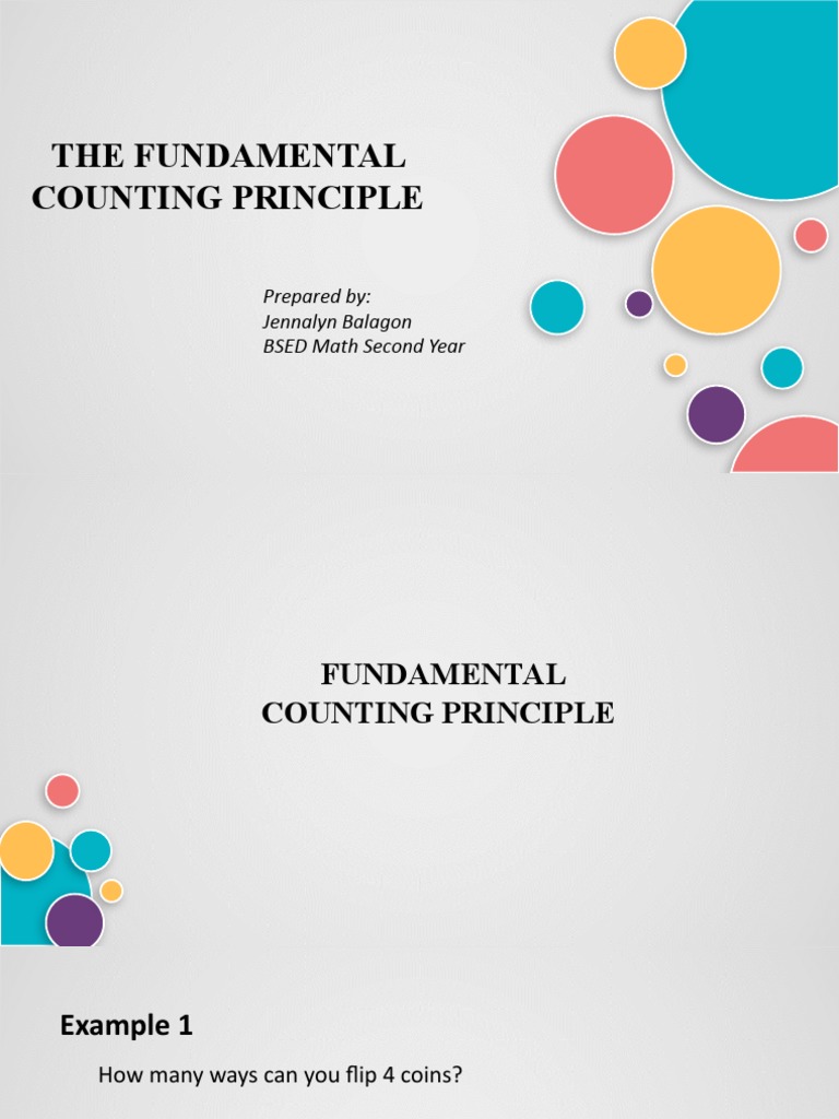Fundamental Counting Principle-Balagon | PDF