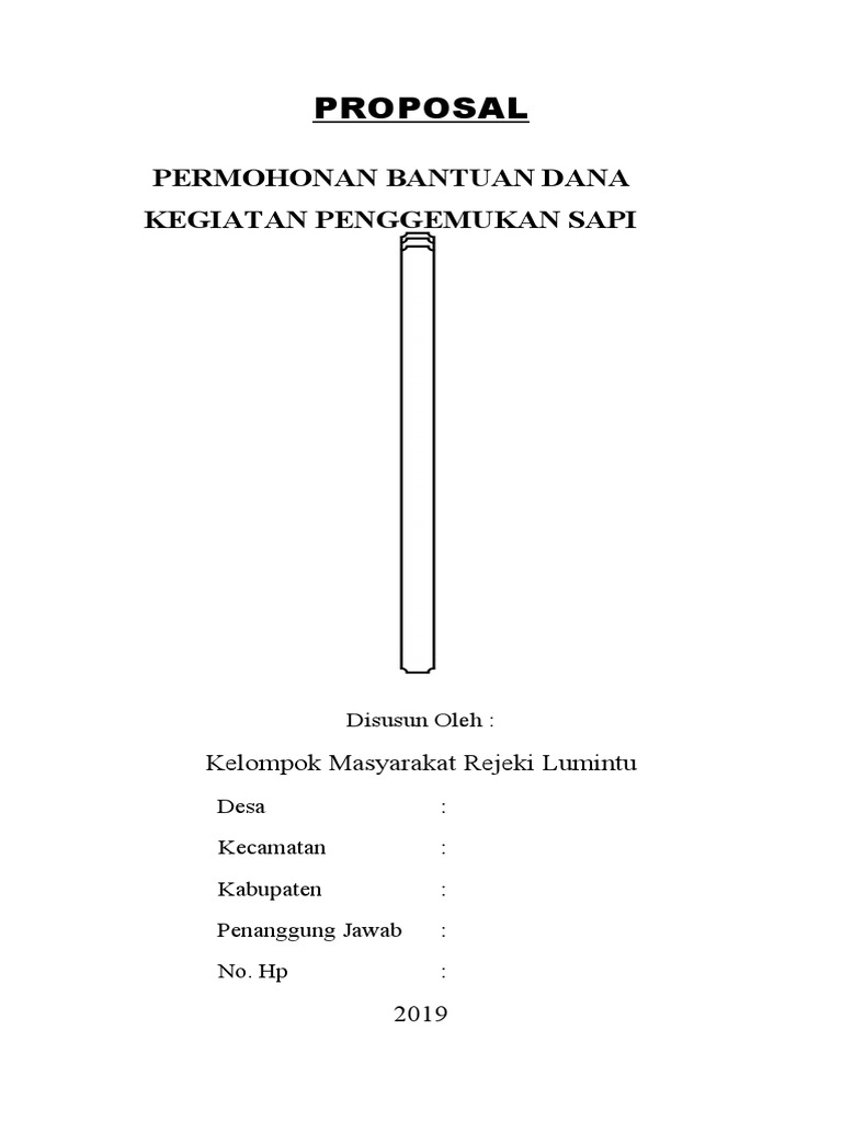 PROPOSAL REJEKI LUMINTU (Contoh Proposl) | PDF | Teknologi & Rekayasa
