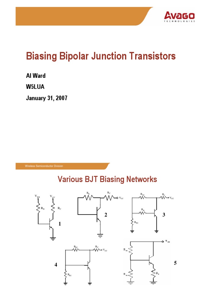 Bipolar Transistor Biasing | PDF | Transistor | Bipolar Junction Transistor