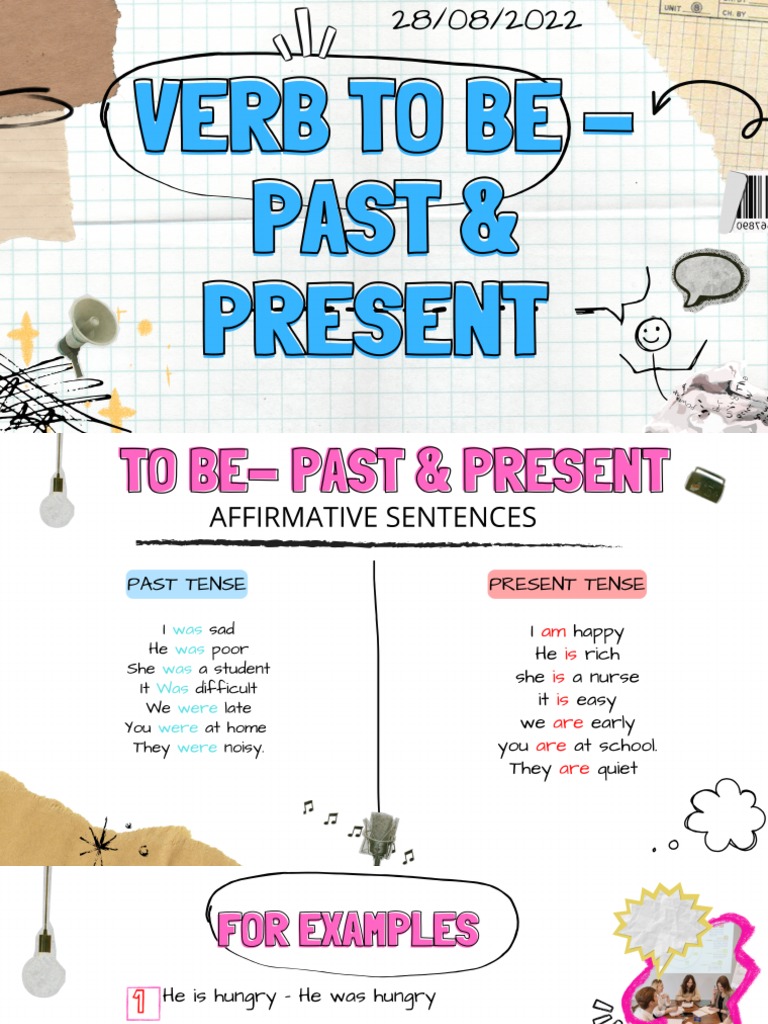 Verb To Be - Past & Present | PDF