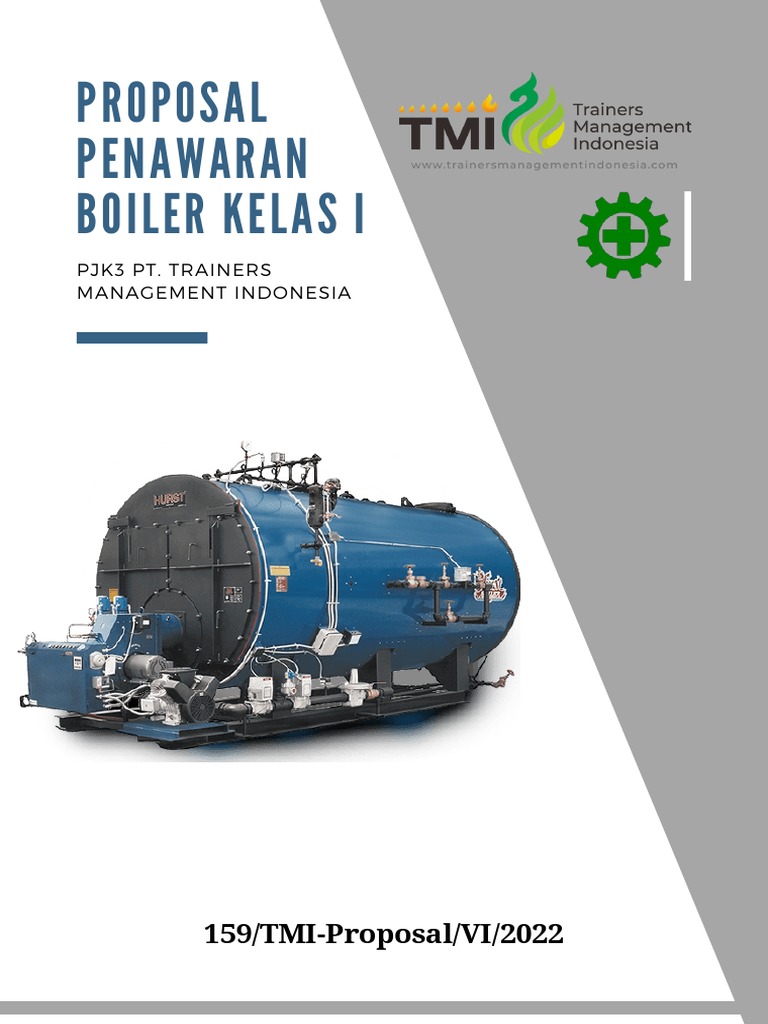 Bandung Proposal Pembinaan Opt. K3 Boiler - Kelas 1, 2022 | PDF