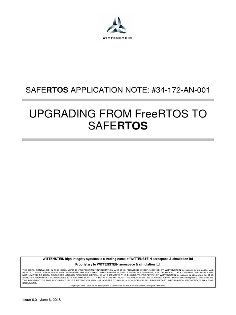 34-172-An-001-I6.0 - Upgrading From FreeRTOS To SafeRTOS | PDF | Pointer (Computer Programming ...