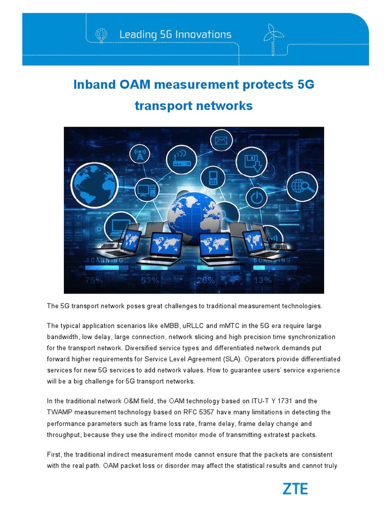 Inband OAM Measurement Protects 5G Transport Networks | PDF | Computer Network | Quality Of Service