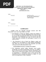 Complaint With Prayer of Attachment PDF | PDF | Affidavit | Lawsuit