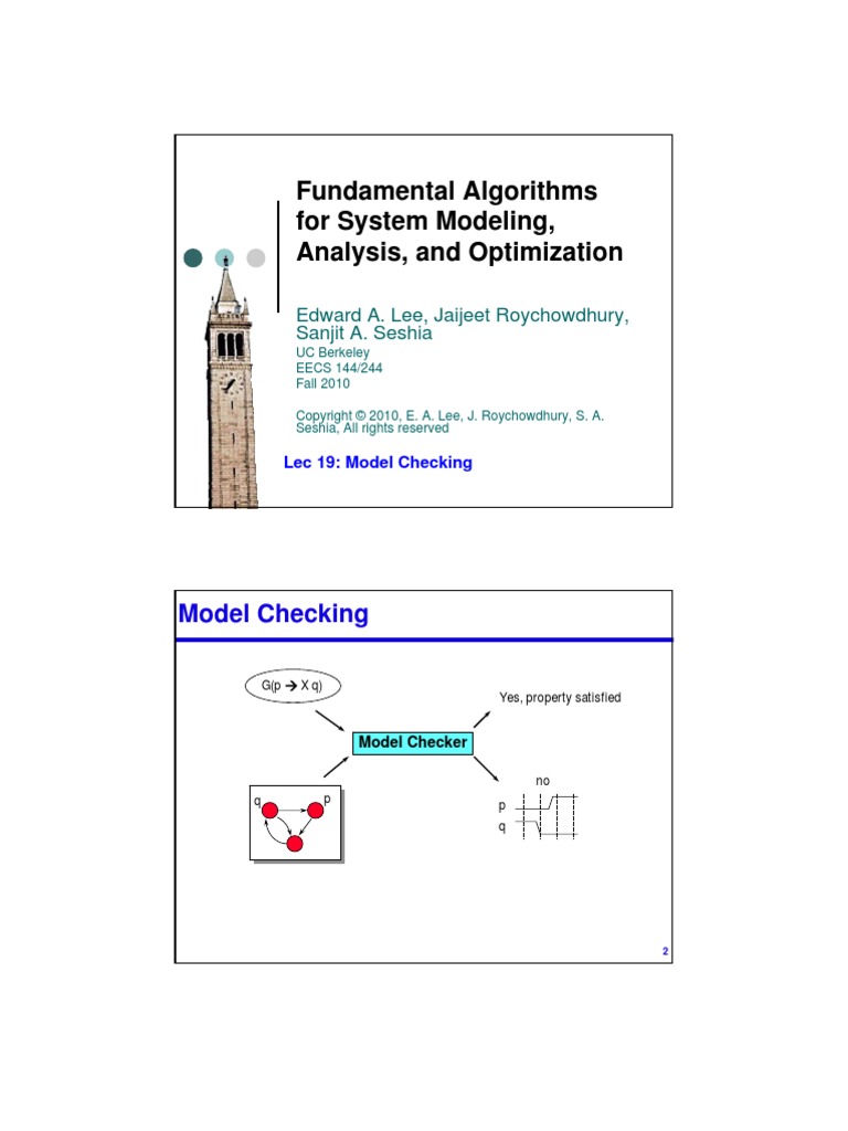 Fundamental Algorithms For System Modeling, Analysis, and Optimization ...