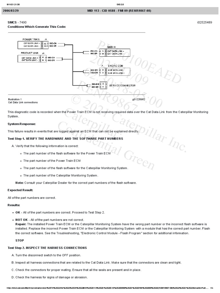 Codigo 588.09 de d6t | Download Free PDF | Electrical Connector | Computer Engineering