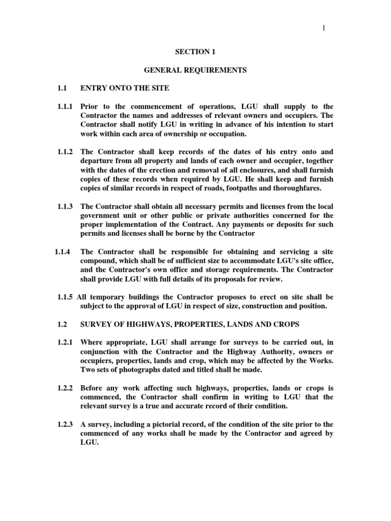 Standard Engineering Specification Jan 7,2009 Final | PDF | Concrete ...
