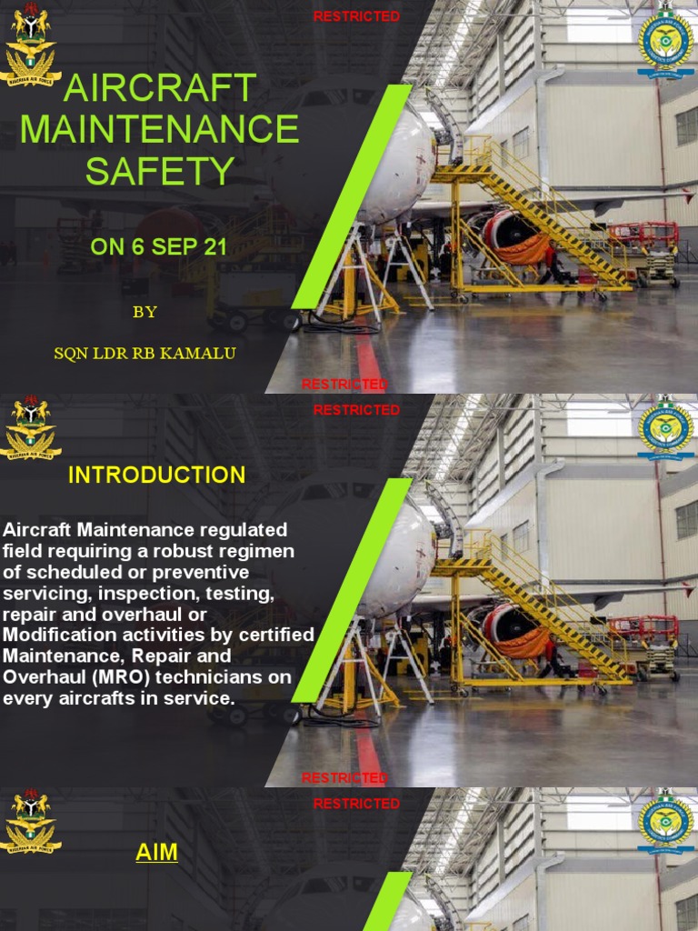 Aircraft Maintenance Safety Tips | PDF | Foreign Object Damage | Safety