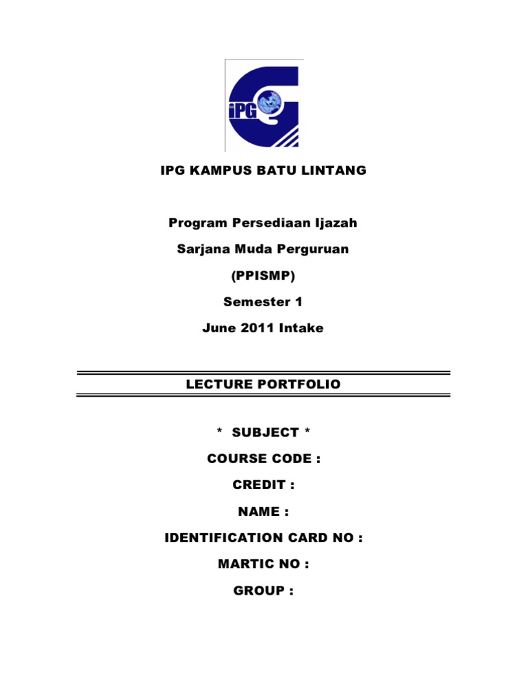 Ipg Kampus Batu Lintang | PDF
