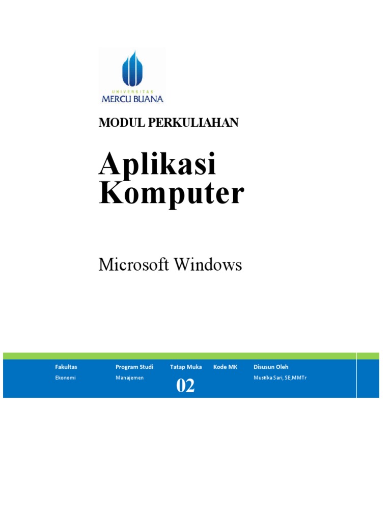 Modul Aplikasi Komputer (TM2) | PDF
