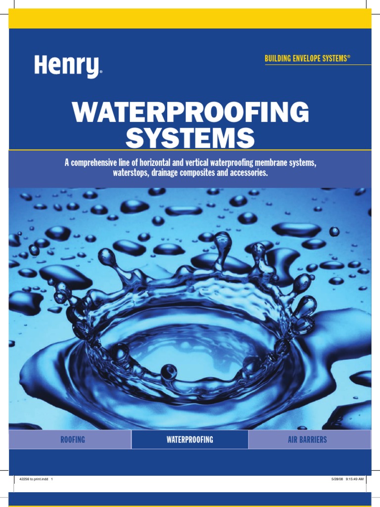 Waterproofing Brochure | Concrete | Materials