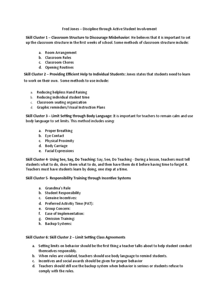 Revised Fred Jones Outline | PDF