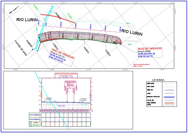 Planta y Perfil Enrocado Ok-P.p | PDF
