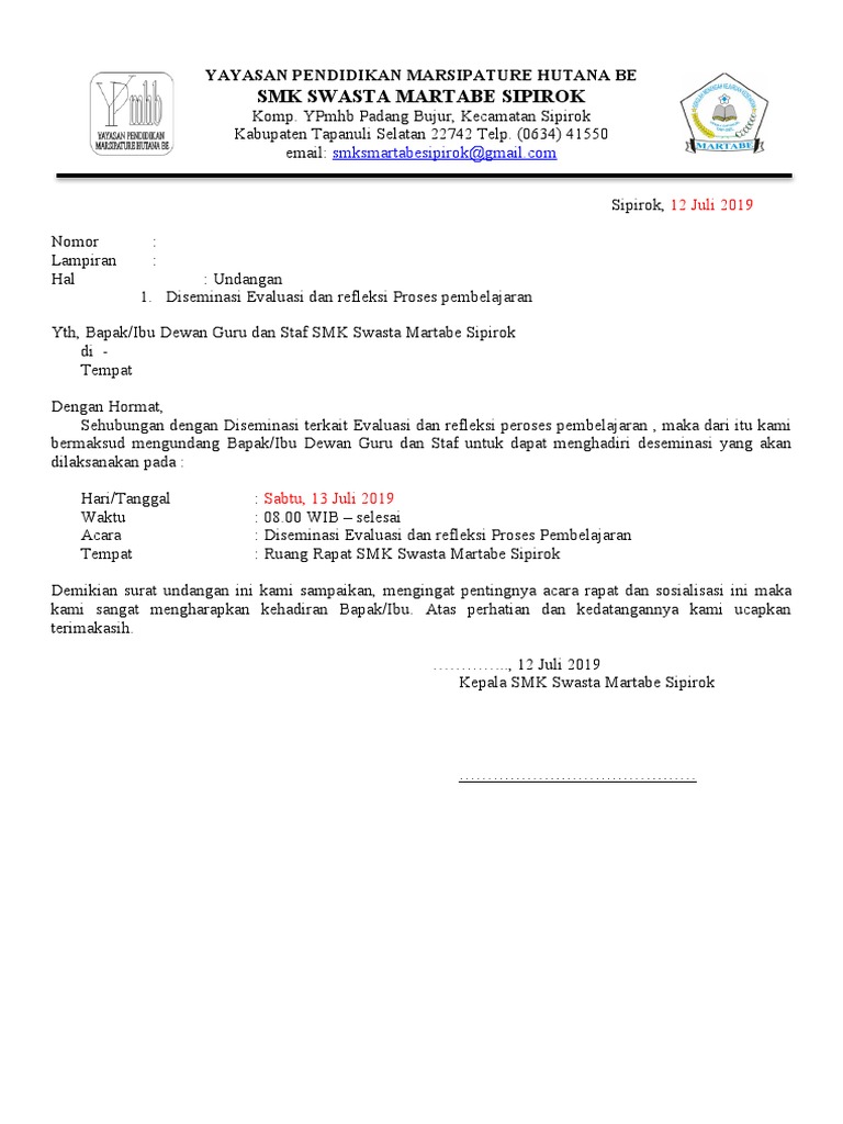 Berita Acara, Notulen, Surat Undangan | PDF