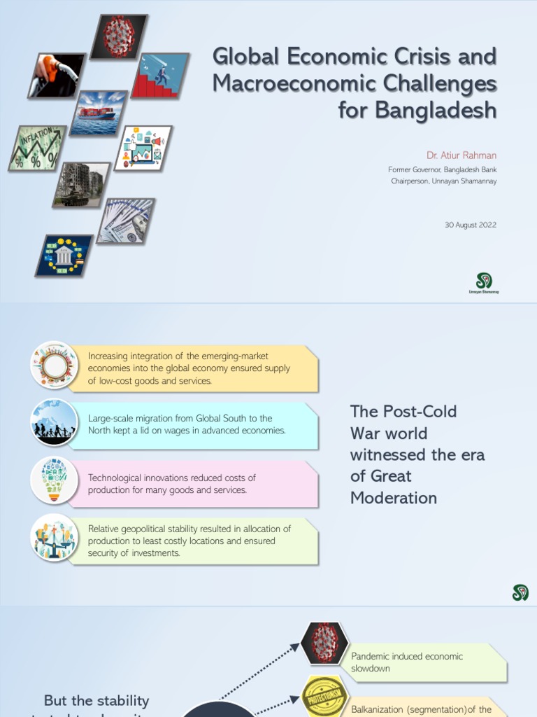 Global Economic Crisis and Macroeconomic Challenges For Bangladesh ...