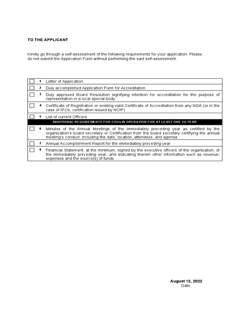 Requirements For Accreditation SB | PDF | Governance | Government
