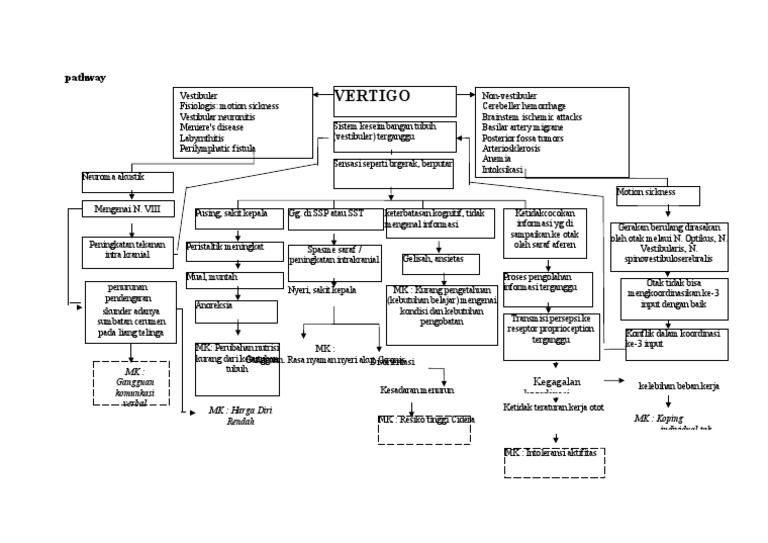 Pathway Vertigo dan Mual Muntah | PDF