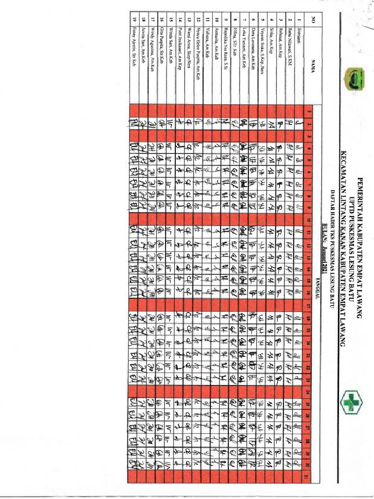 Absen 2021 Baru-1 | PDF