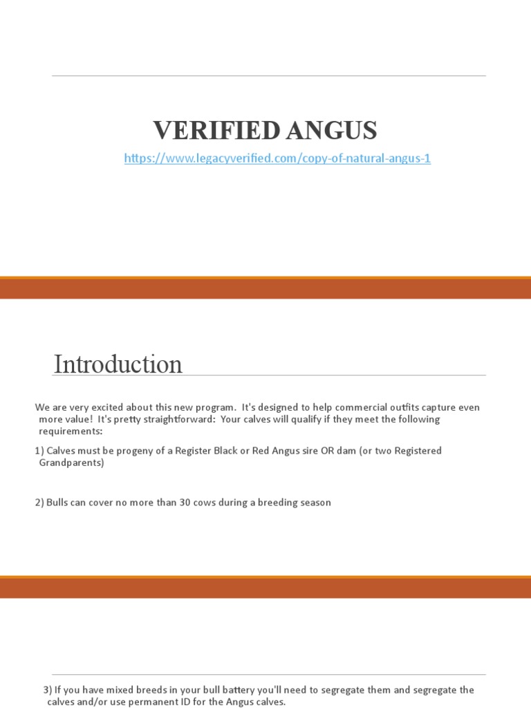 Verified Angus | PDF | Business | Wellness