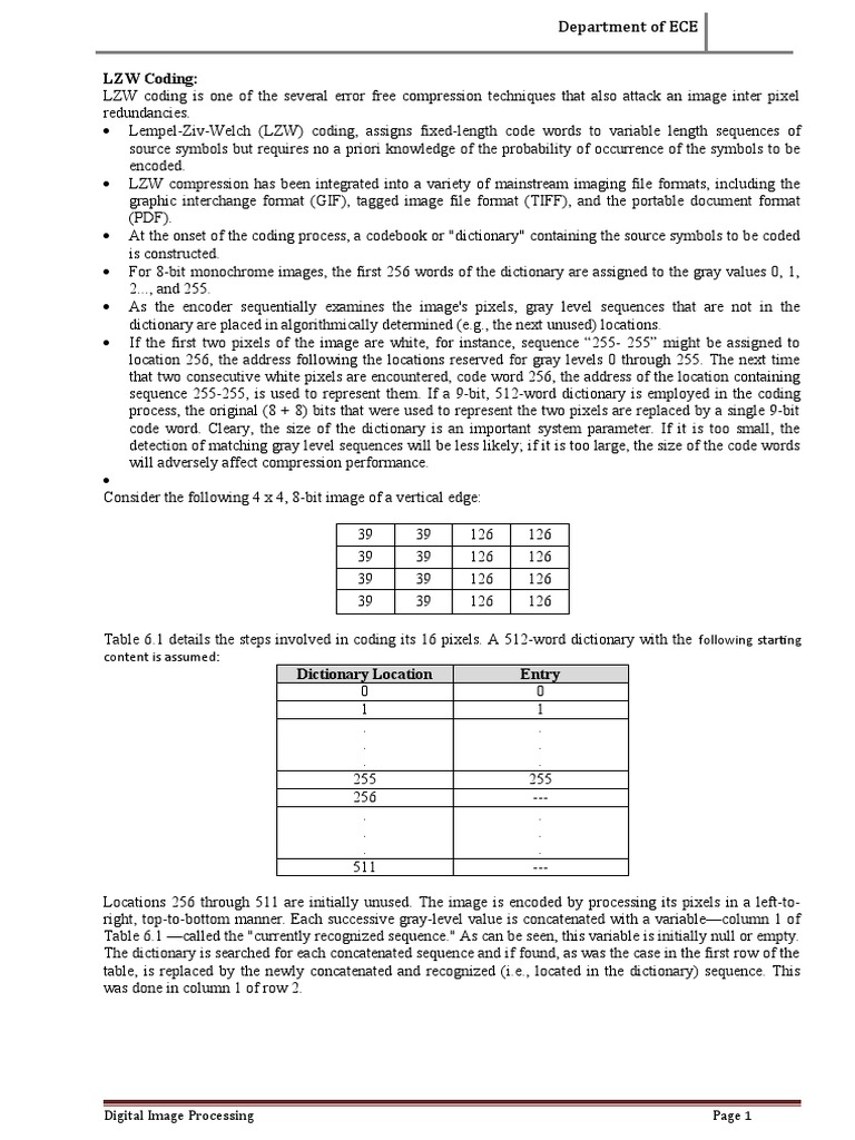 5 Lzw Coding Pdf Data Compression Code 