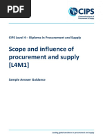 L4M1 - Scope & Influence of Procurement & Supply 2019 | PDF