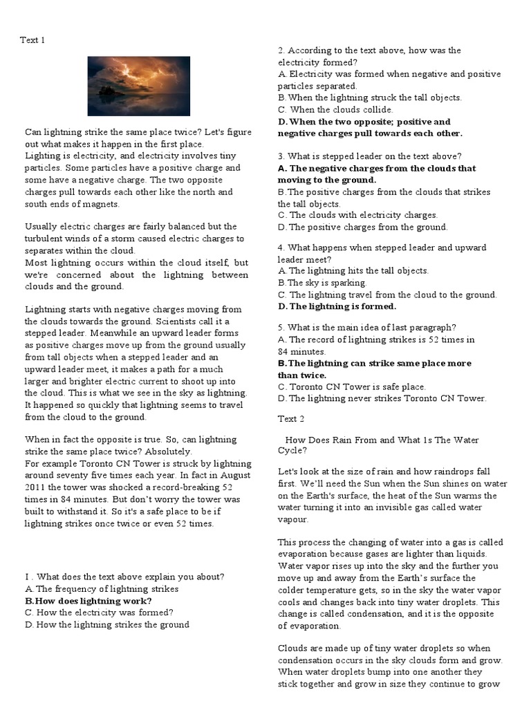 Explanation Text 2023 | PDF | Lightning | Airplane